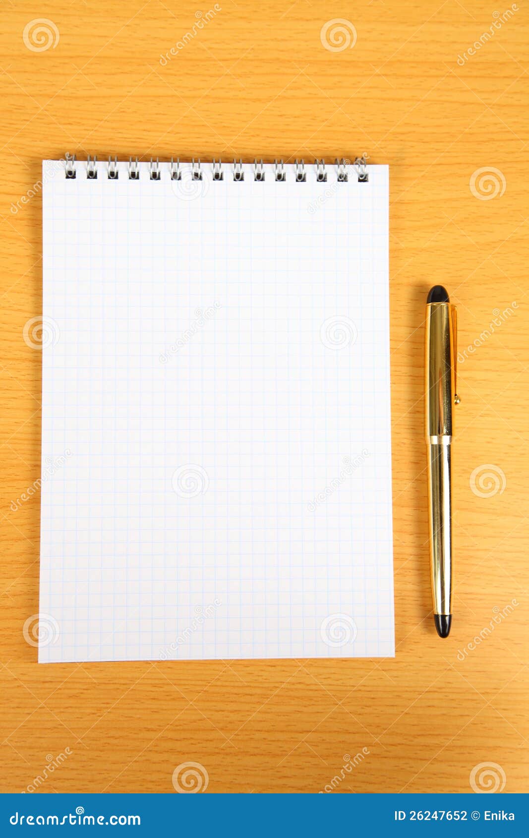 White Blank Notebook with Pen Stock Photo - Image of pencil, empty ...