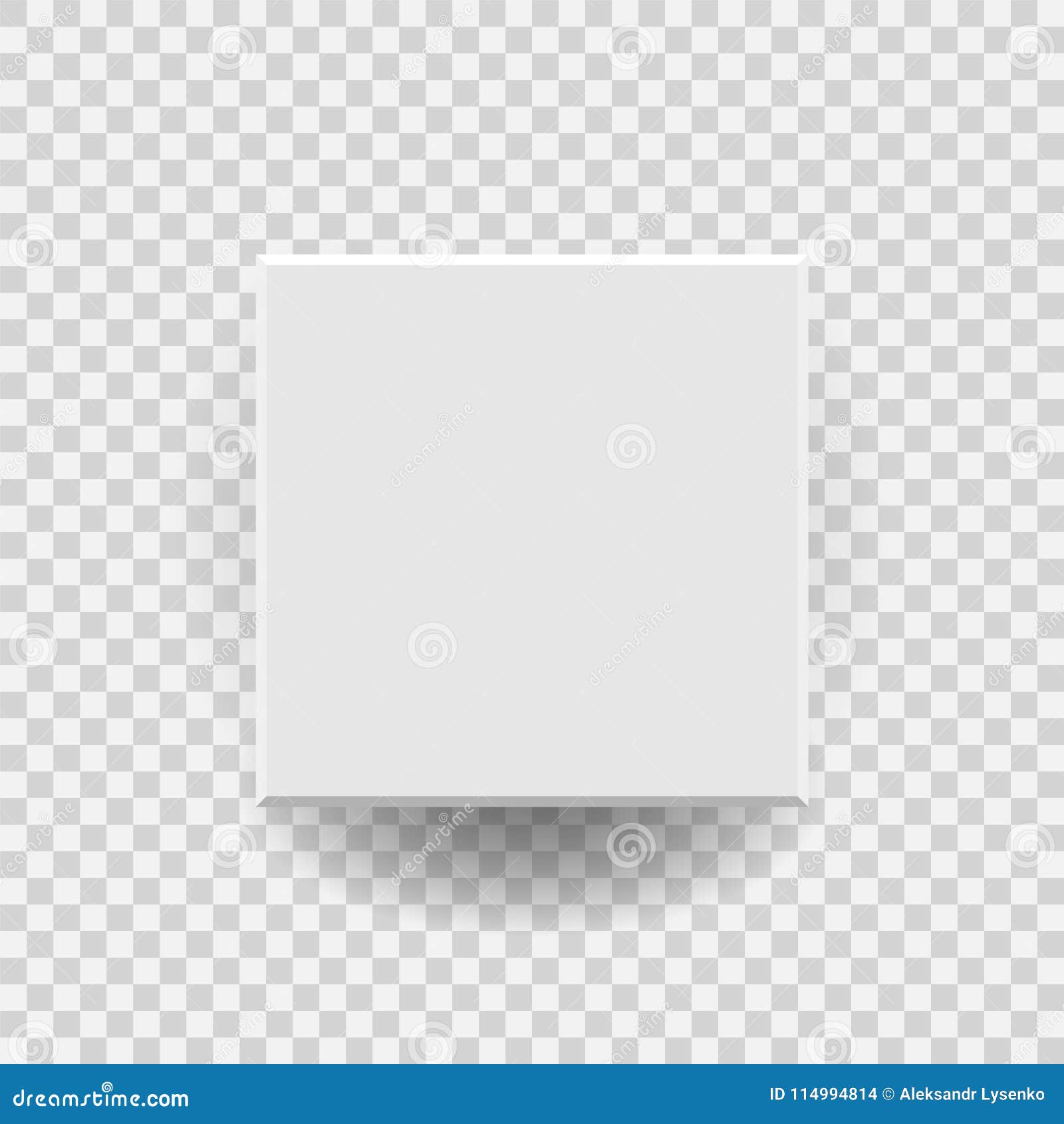 White Blank Package Cardboard Box Vector Icon in Flat Style. 3d Stock ...