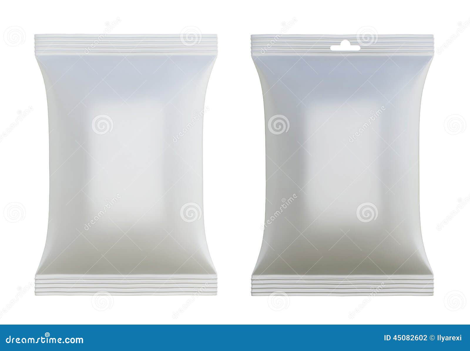 White Blank Packages for Design Stock Illustration - Illustration of ...