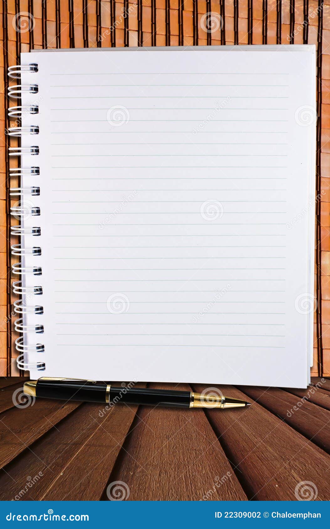 White Blank Page with Row and Classic Pen Stock Photo - Image of memo ...