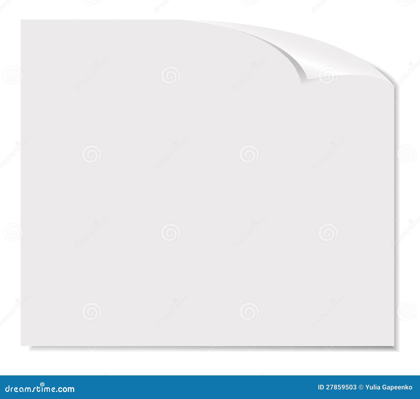 White Blank Page Vector Illustration Stock Vector - Illustration of ...