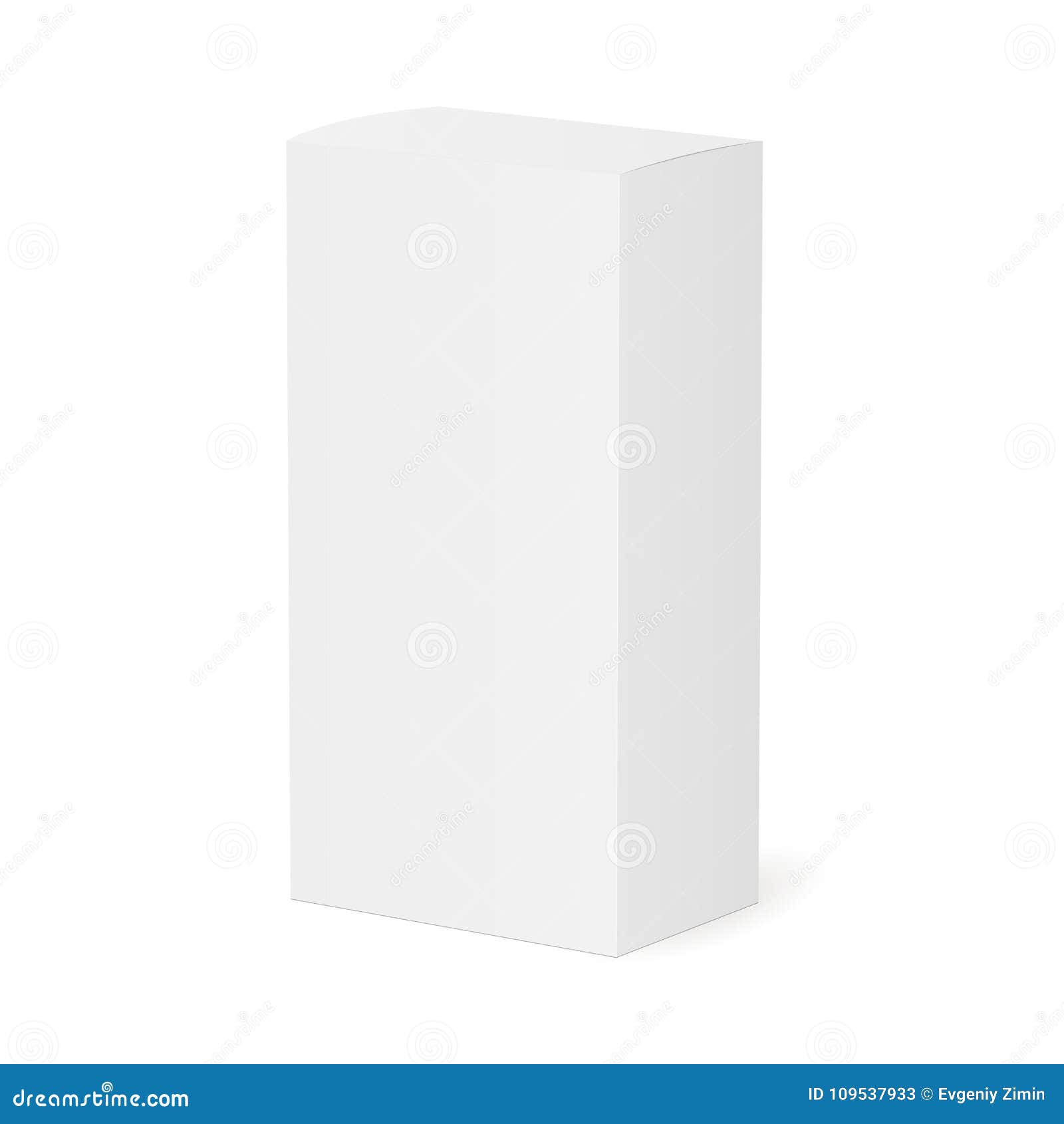 White blank paper box stock vector. Illustration of view - 109537933