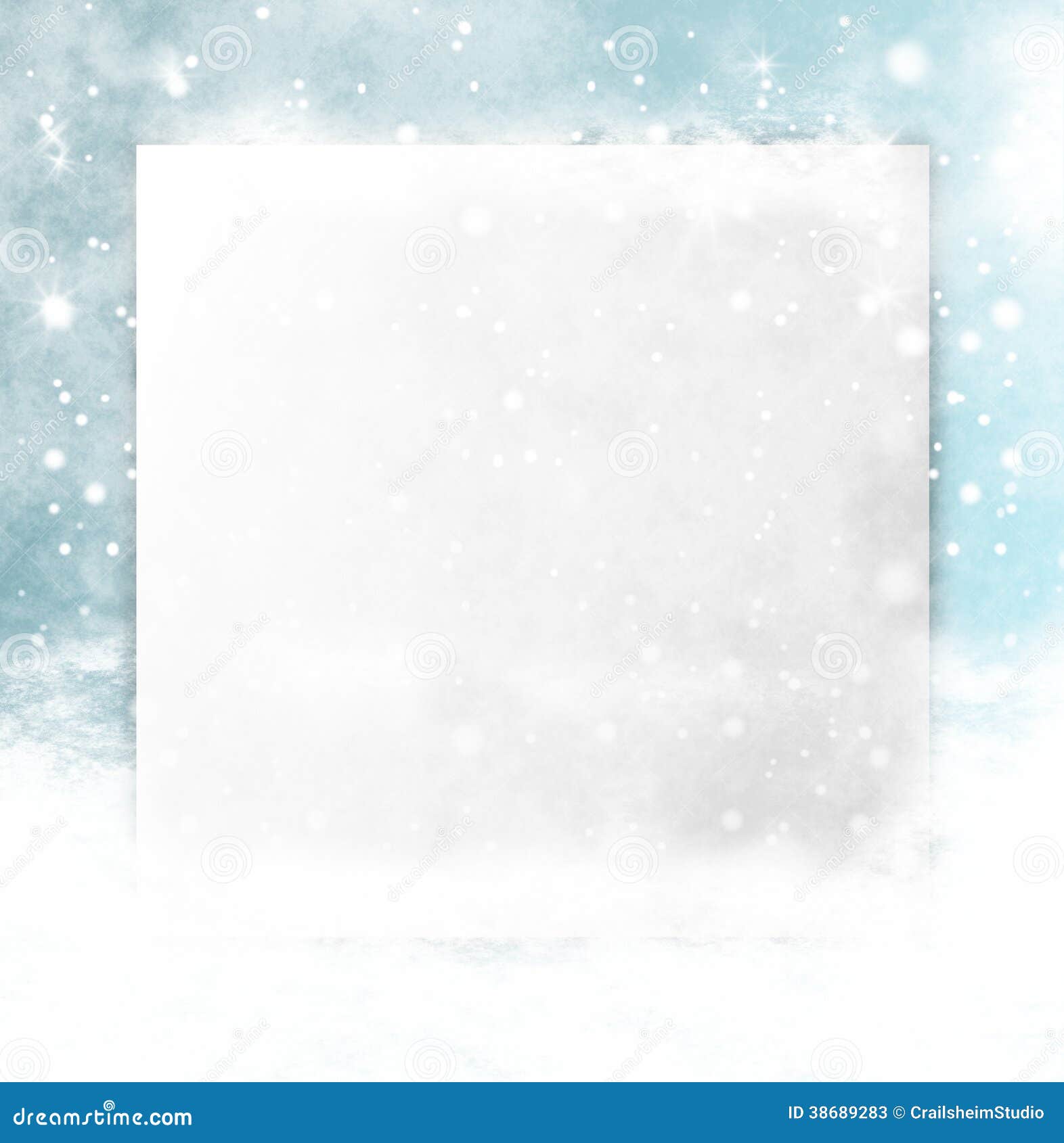 White Blank Paper Cool Snow Winter Design Stock Illustration ...