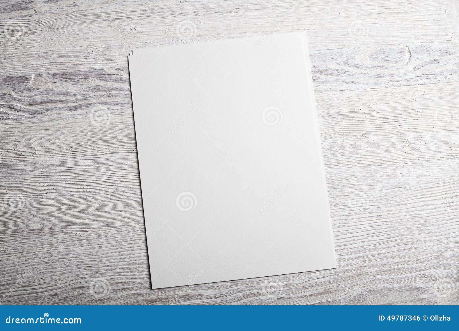 White Blank Paper Page Mockup Stock Photo - Image of textured, paper ...
