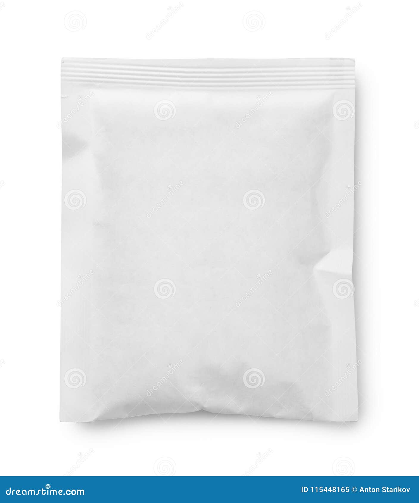 White blank paper sachet stock image. Image of blank - 115448165