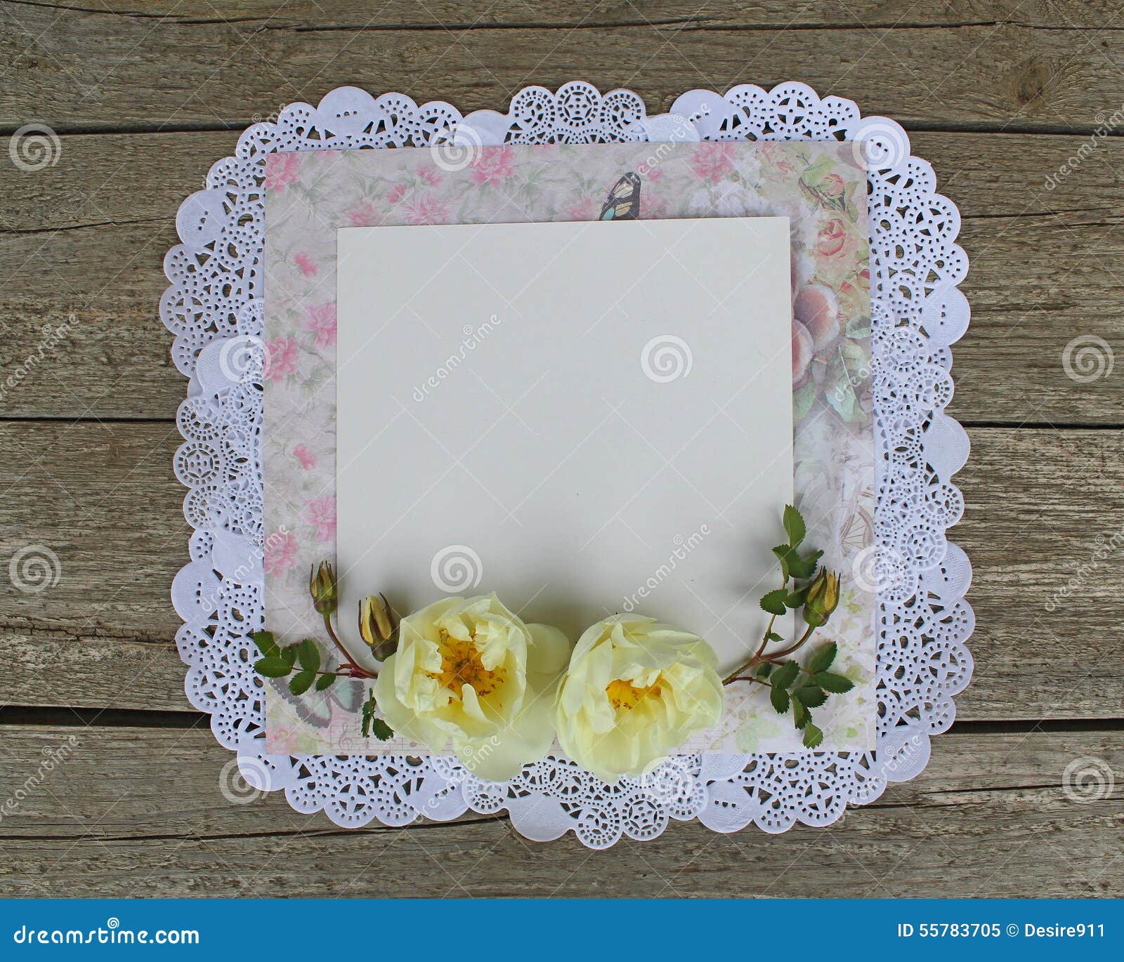 White blank with roses stock image. Image of sheet, plank - 55783705