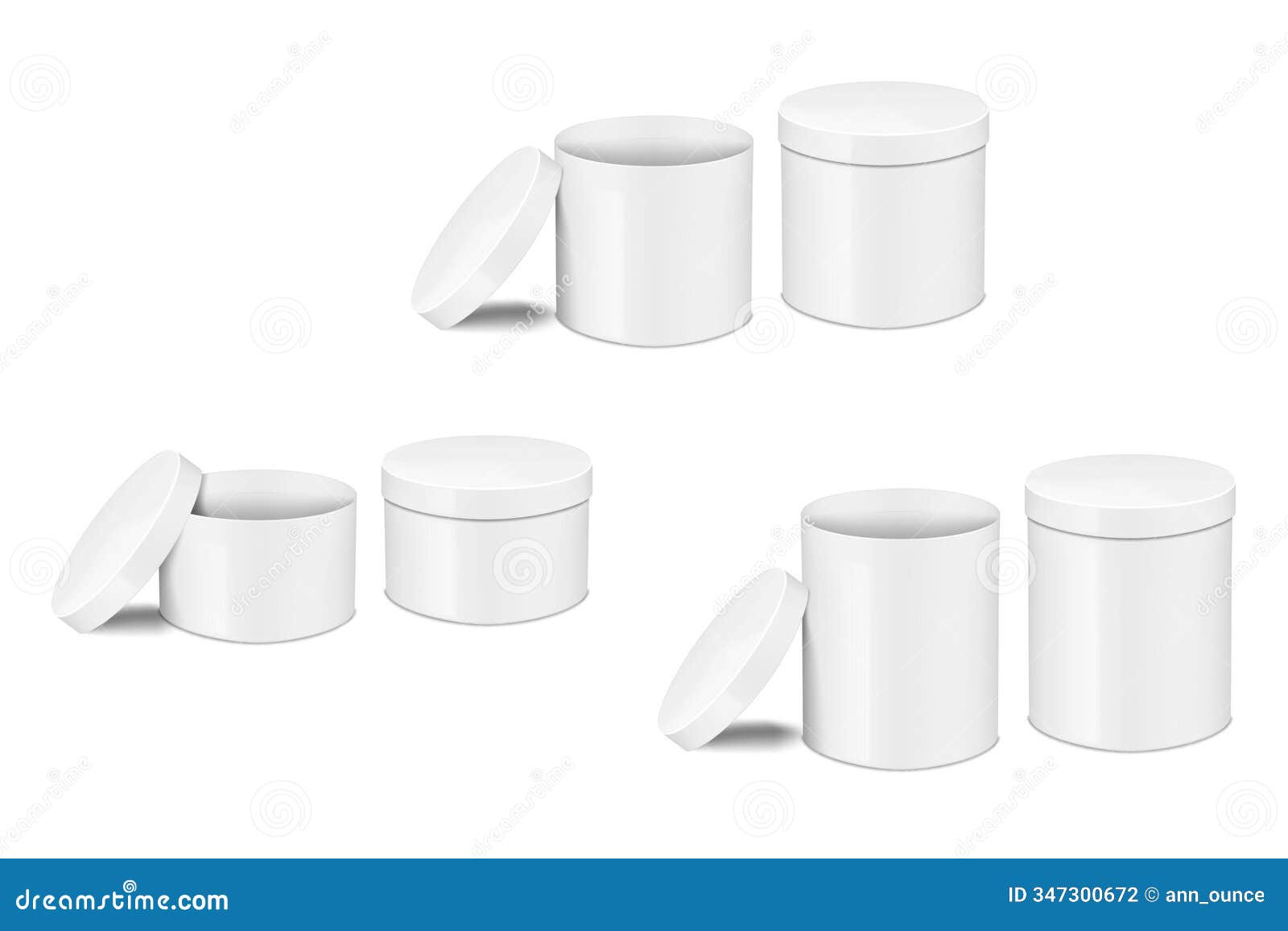 Round Cardboard Insert Die Cut Template Vector Illustration ...