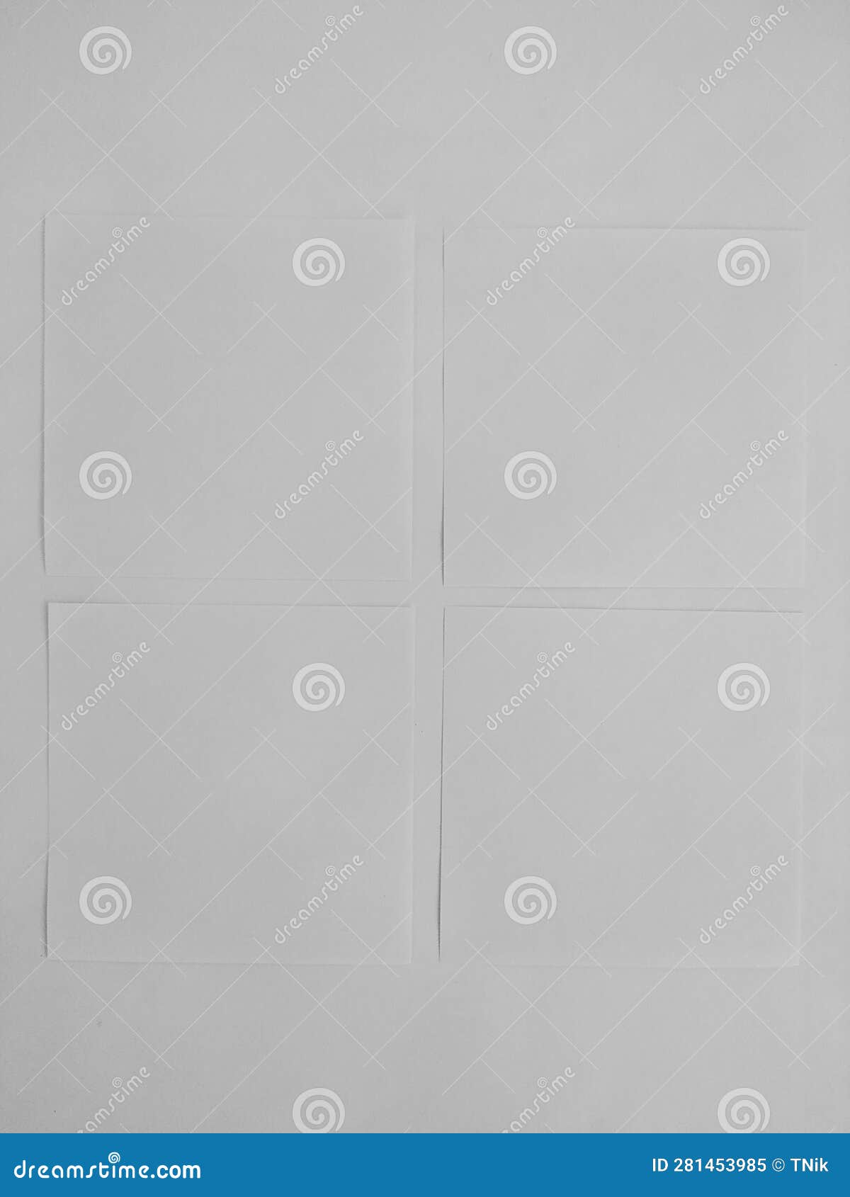 White Blank Stickers, Isolated on White Background Stock Image - Image ...