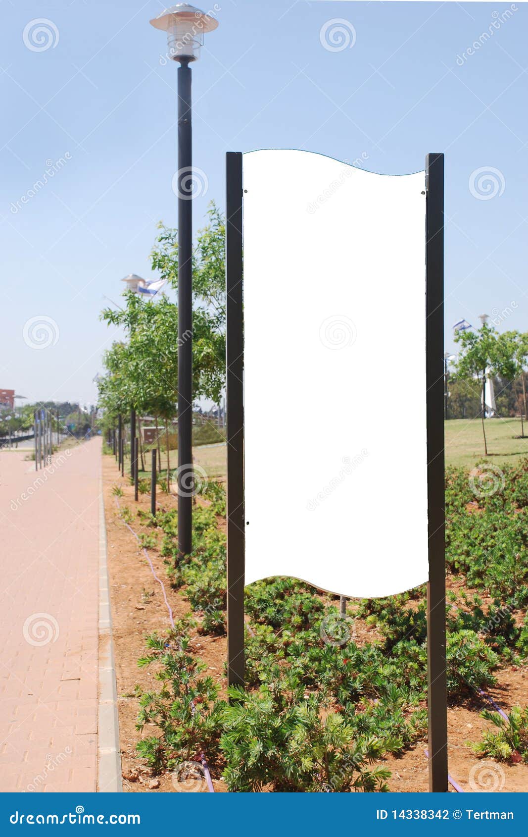 White blank Street Sign stock photo. Image of poster - 14338342