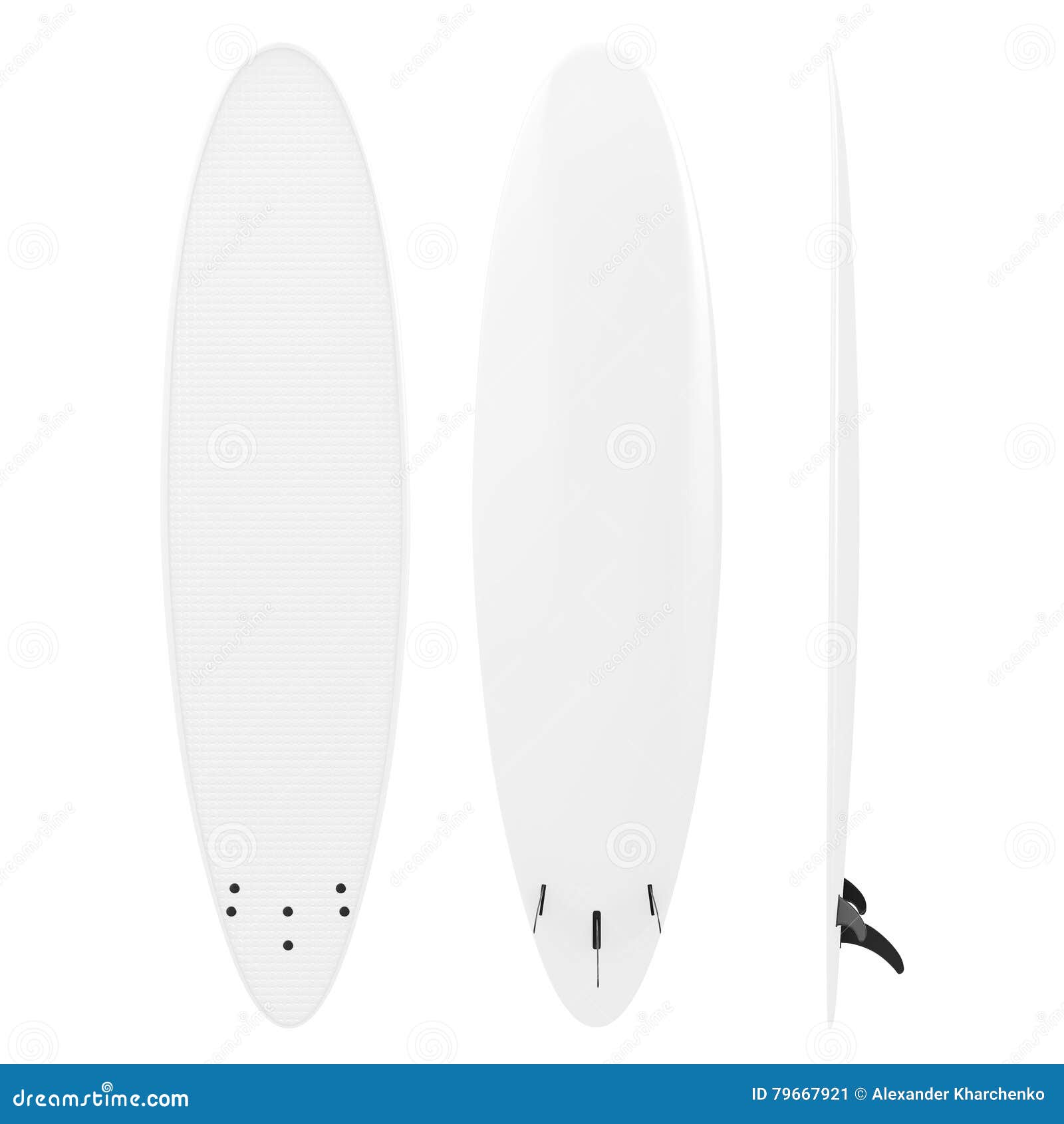 Blank Surfboard Cartoon Vector | CartoonDealer.com #75273717