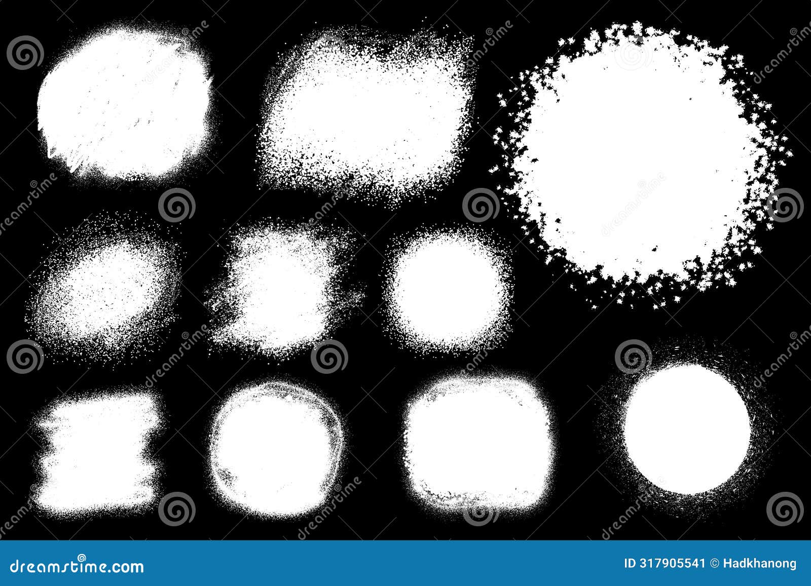 White Bleach Effects, Set of 10 Stock Vector - Illustration of effect ...