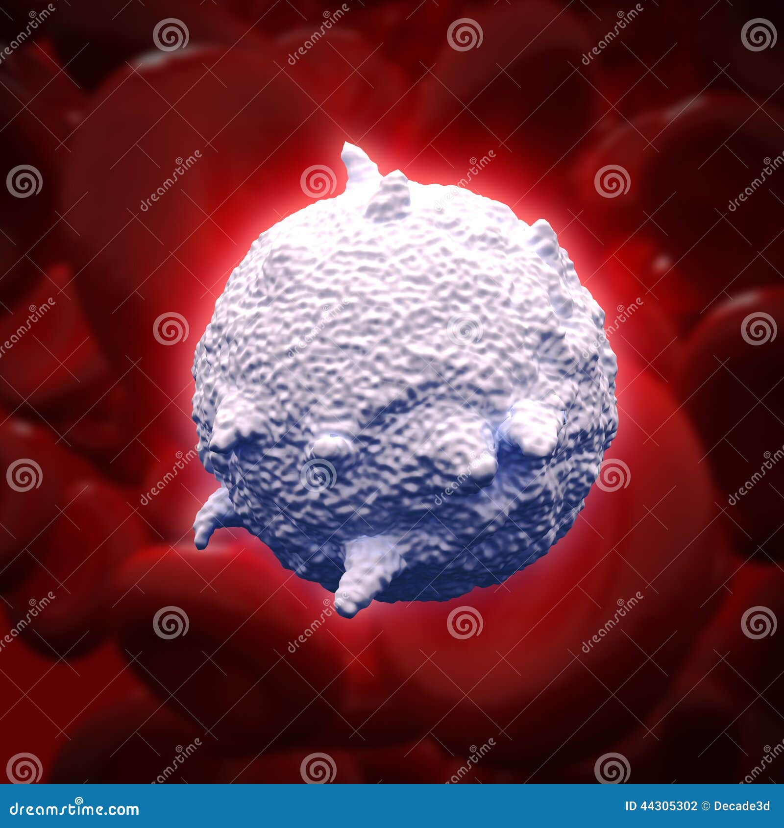 White Blood Cell stock illustration. Illustration of body - 44305302