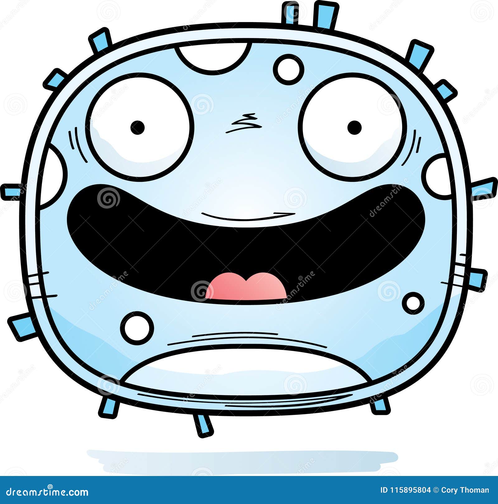 White Blood Cell Smiling stock vector. Illustration of microorganism ...