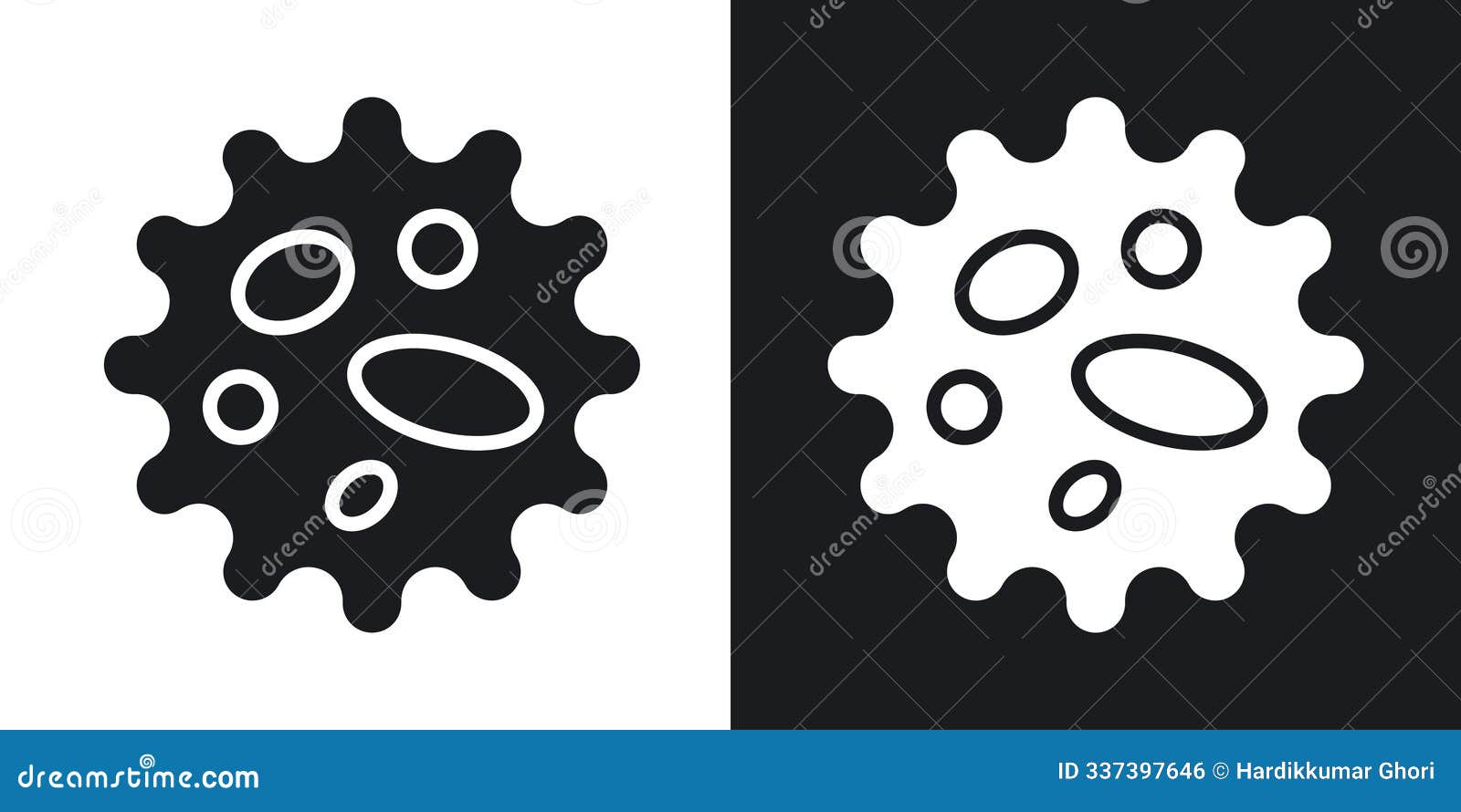 White Blood Cell Thin Line Vector Icon Set Stock Illustration ...