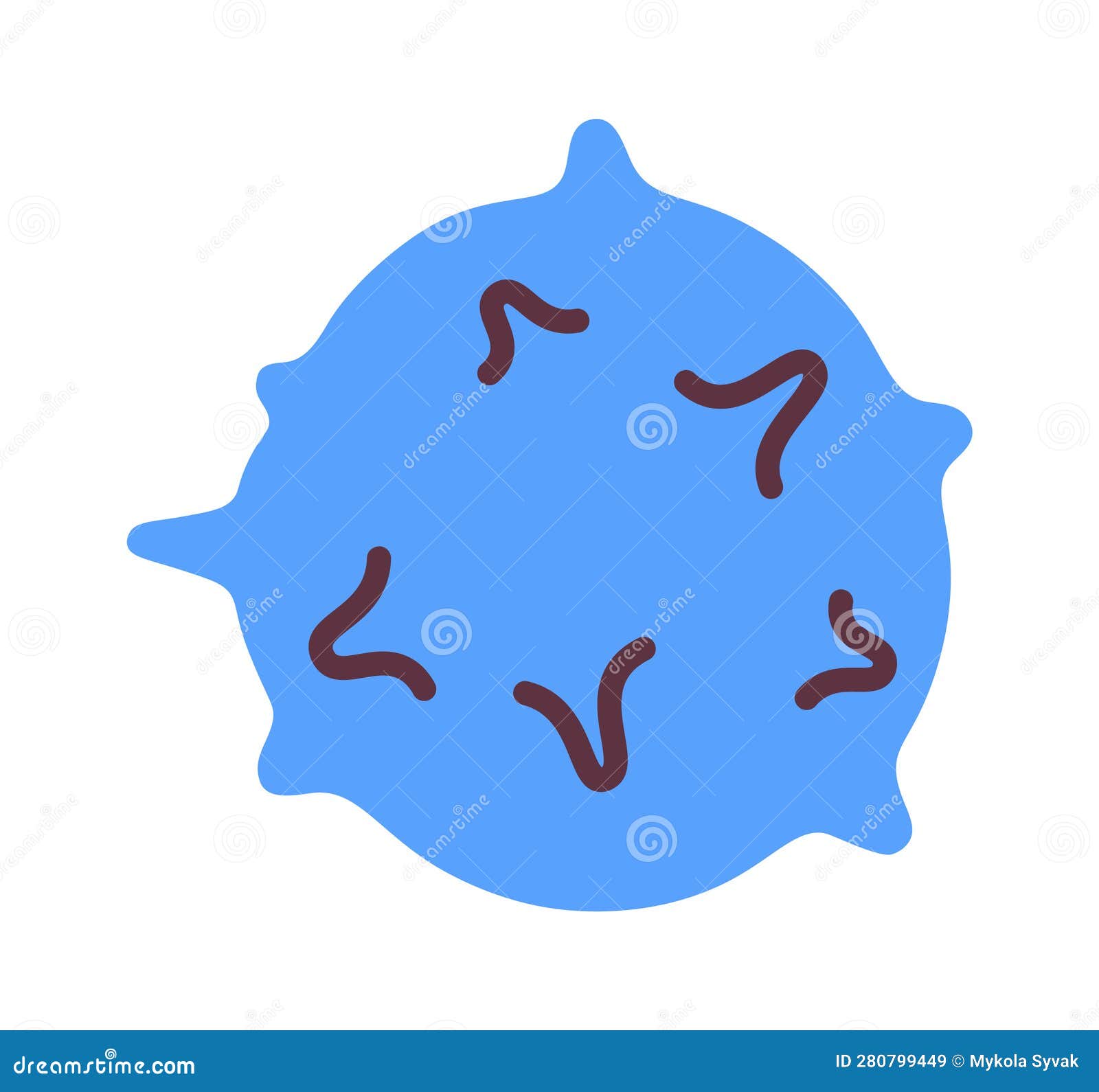 White Blood Cell stock vector. Illustration of cells - 280799449