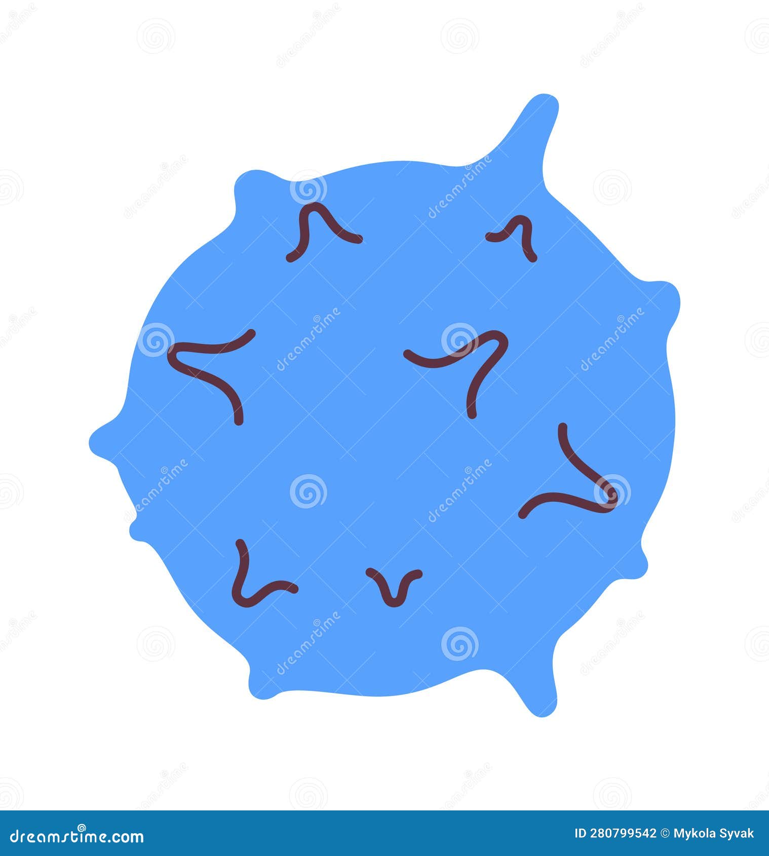 White Blood Cell stock vector. Illustration of science - 280799542