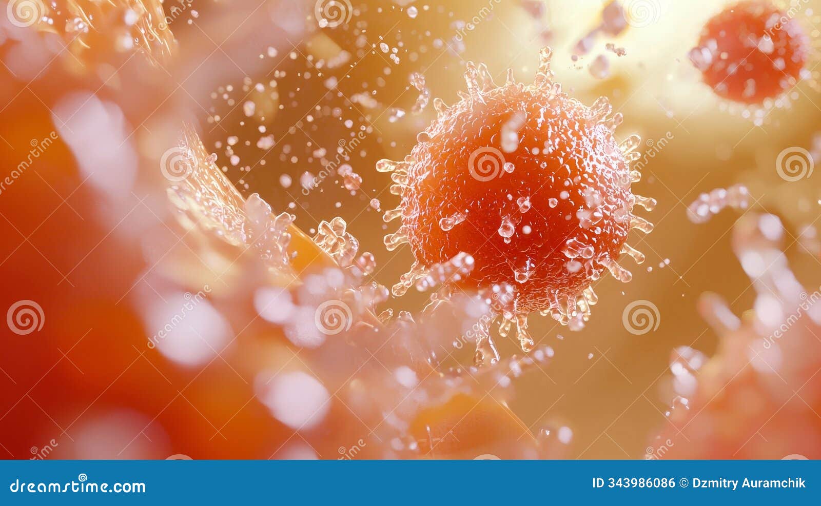 White Blood Cells Attacking Bloodstream Pathogens in a Scientific ...