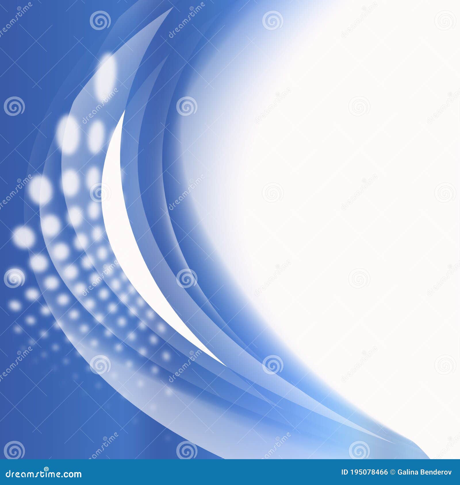 White and Blue Air Background. Elegant Wavy Lines. Stock Illustration ...