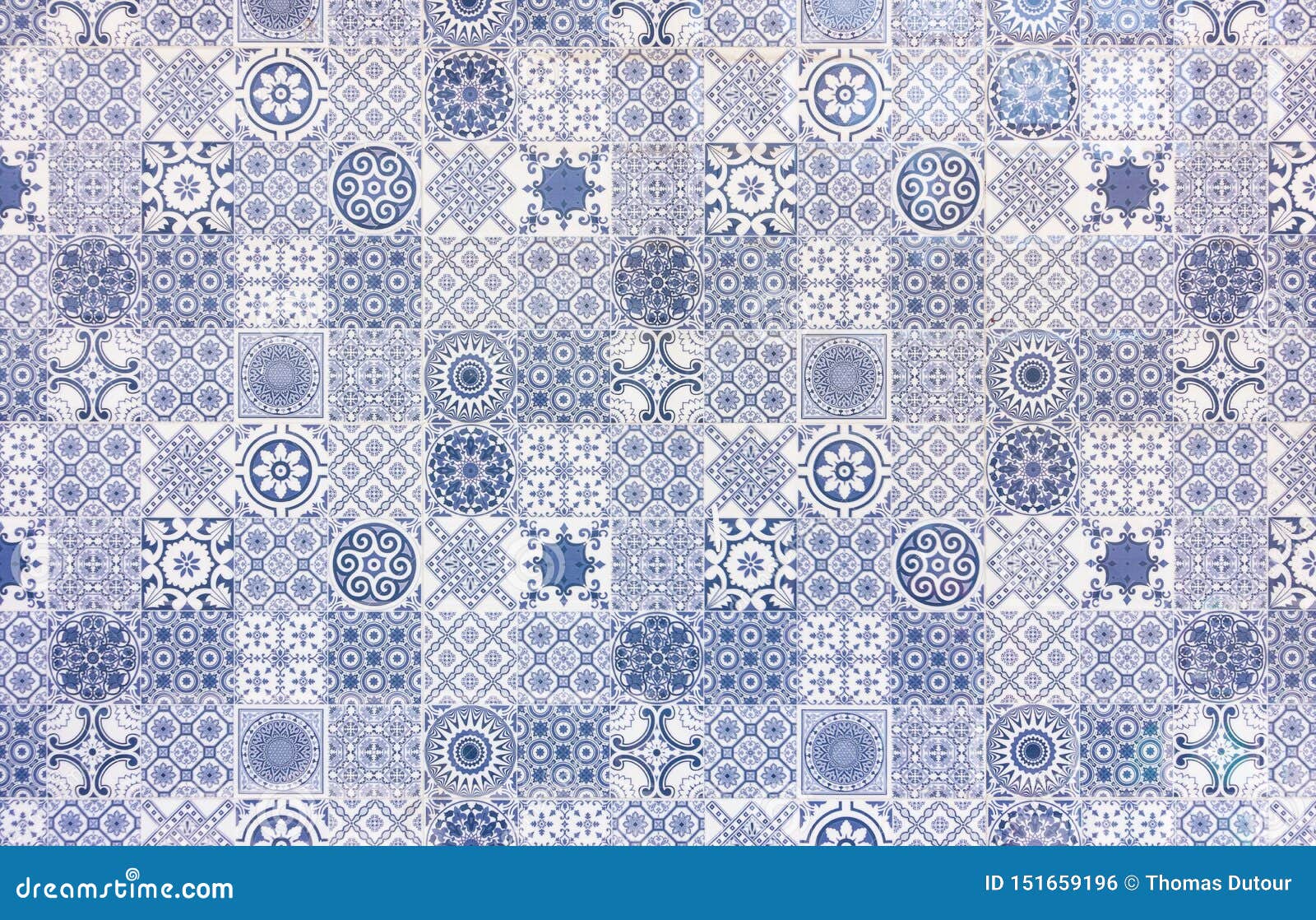 White and Blue Azulejos Texture Stock Photo - Image of antique, decor ...