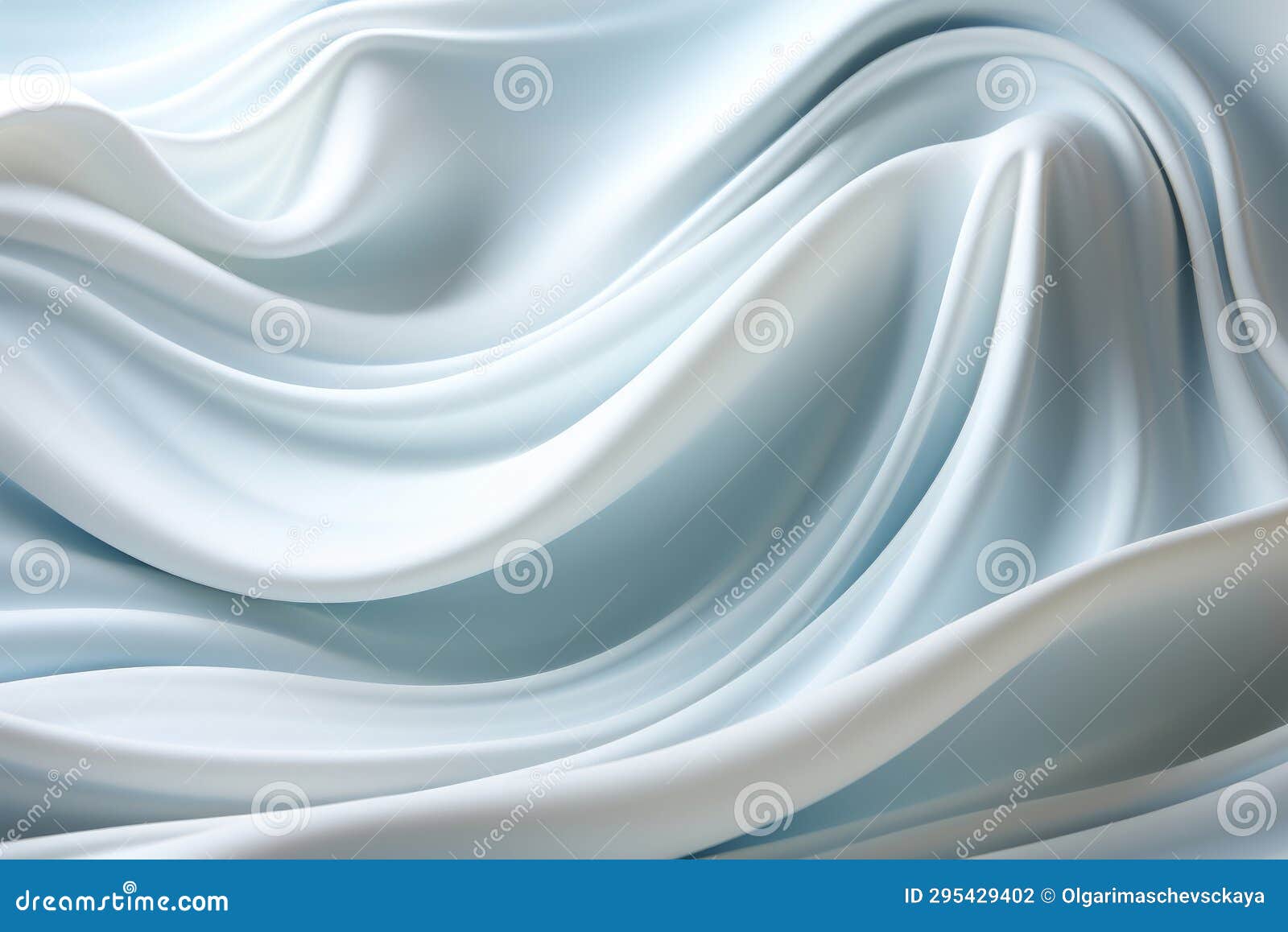 White Blue Background of Silk Fabric Folds Stock Illustration ...