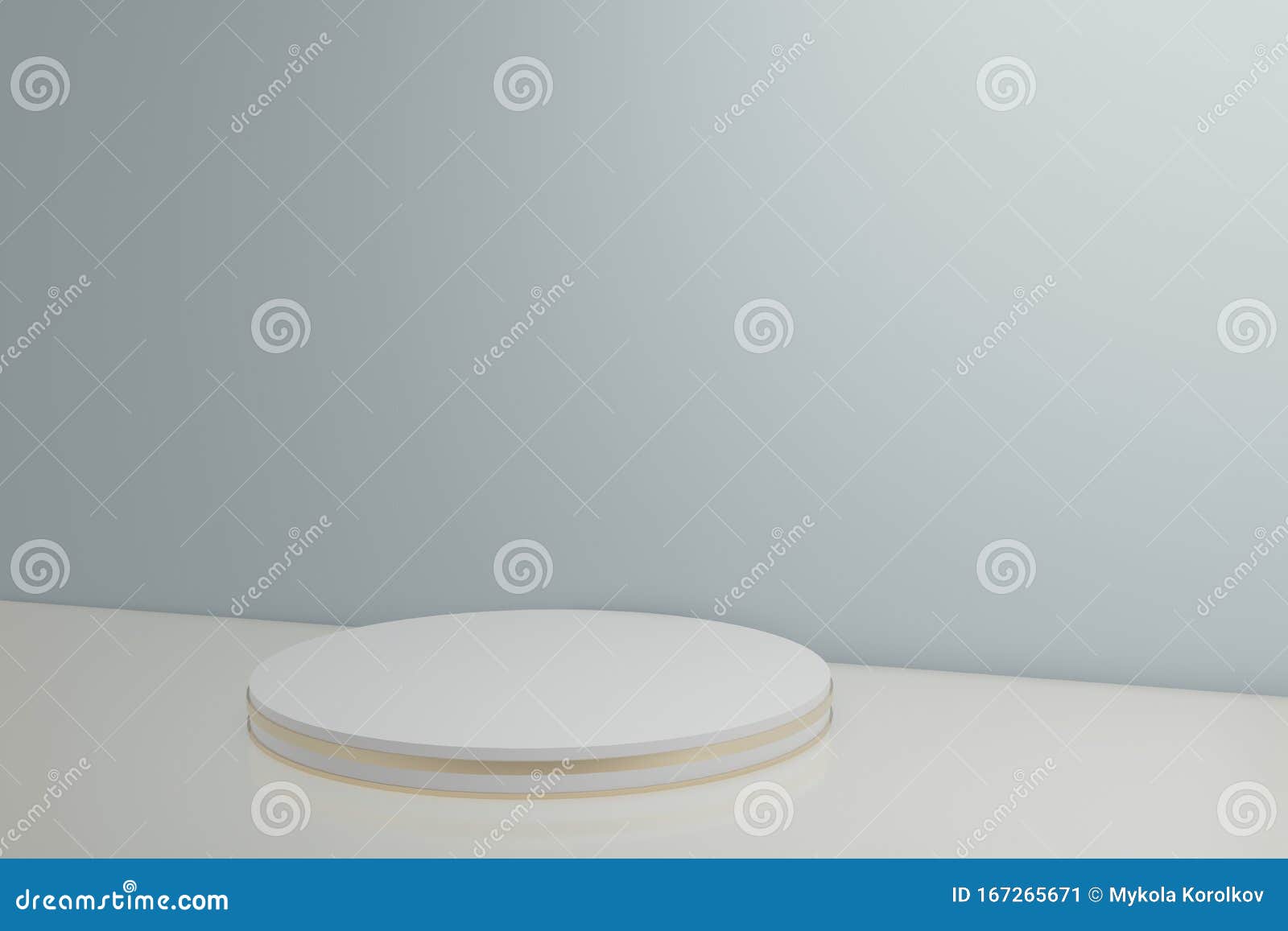 White and Blue Booth 3D Rendering Wall, Can Be Used for Banner Design ...