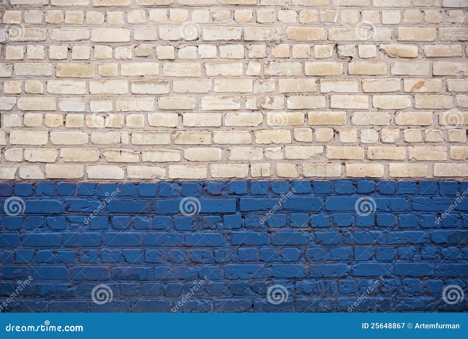 White and blue brick wall stock image. Image of brickwork - 25648867