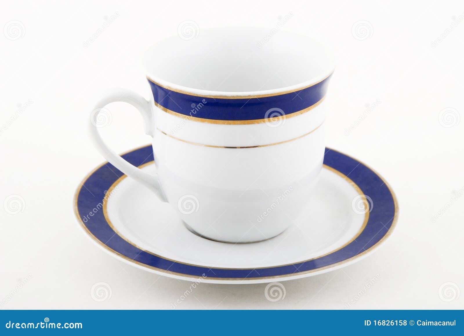 White and Blue Cup of Coffee Stock Photo - Image of food, cream: 16826158