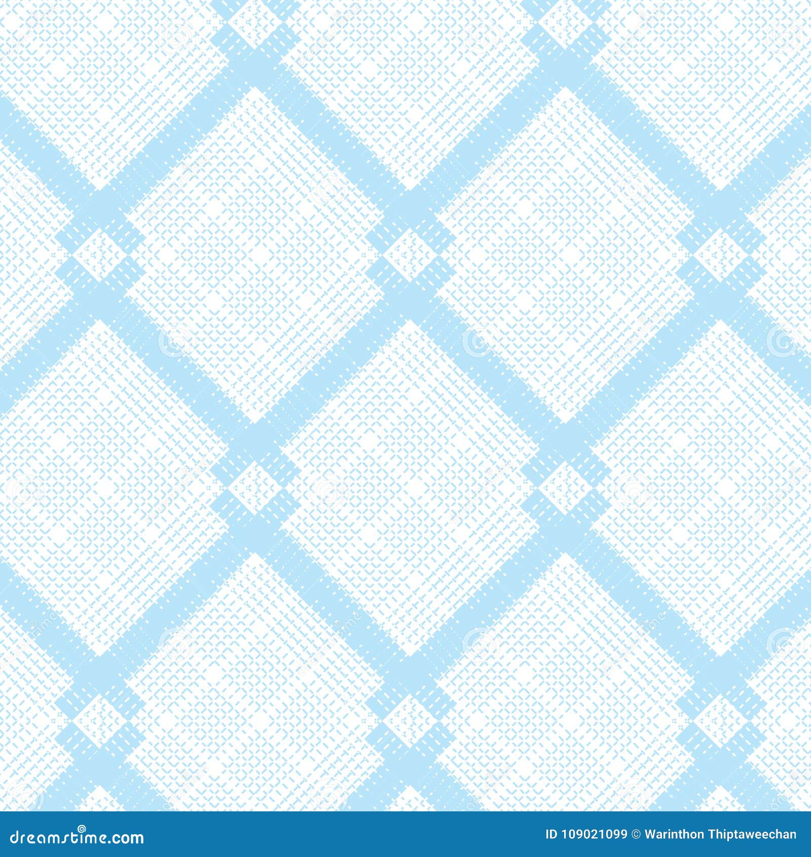 White Blue Dashed Line Frame Diamond Shape Overlapped Pattern Ba Stock ...