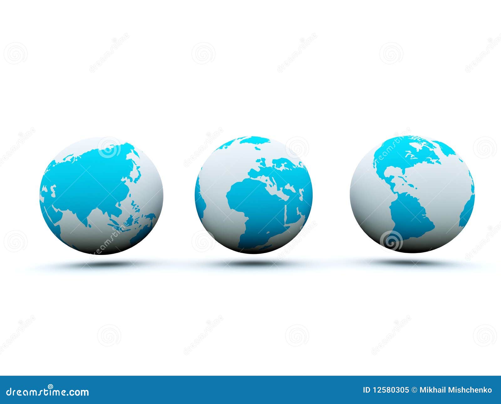 White and blue earth stock illustration. Illustration of planet - 12580305