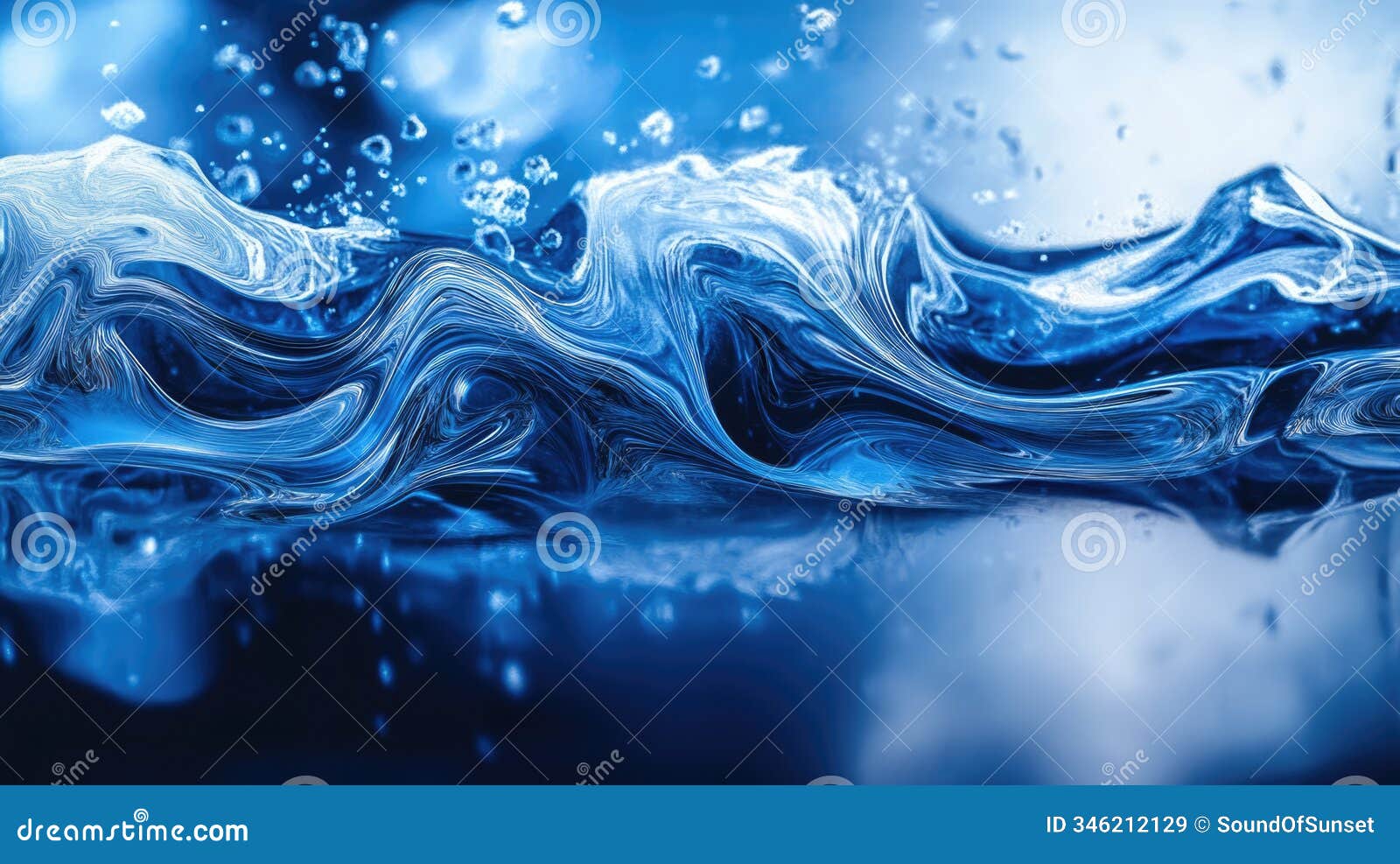 White and Blue Ice Winter Holographic Abstract Background. Magic ...