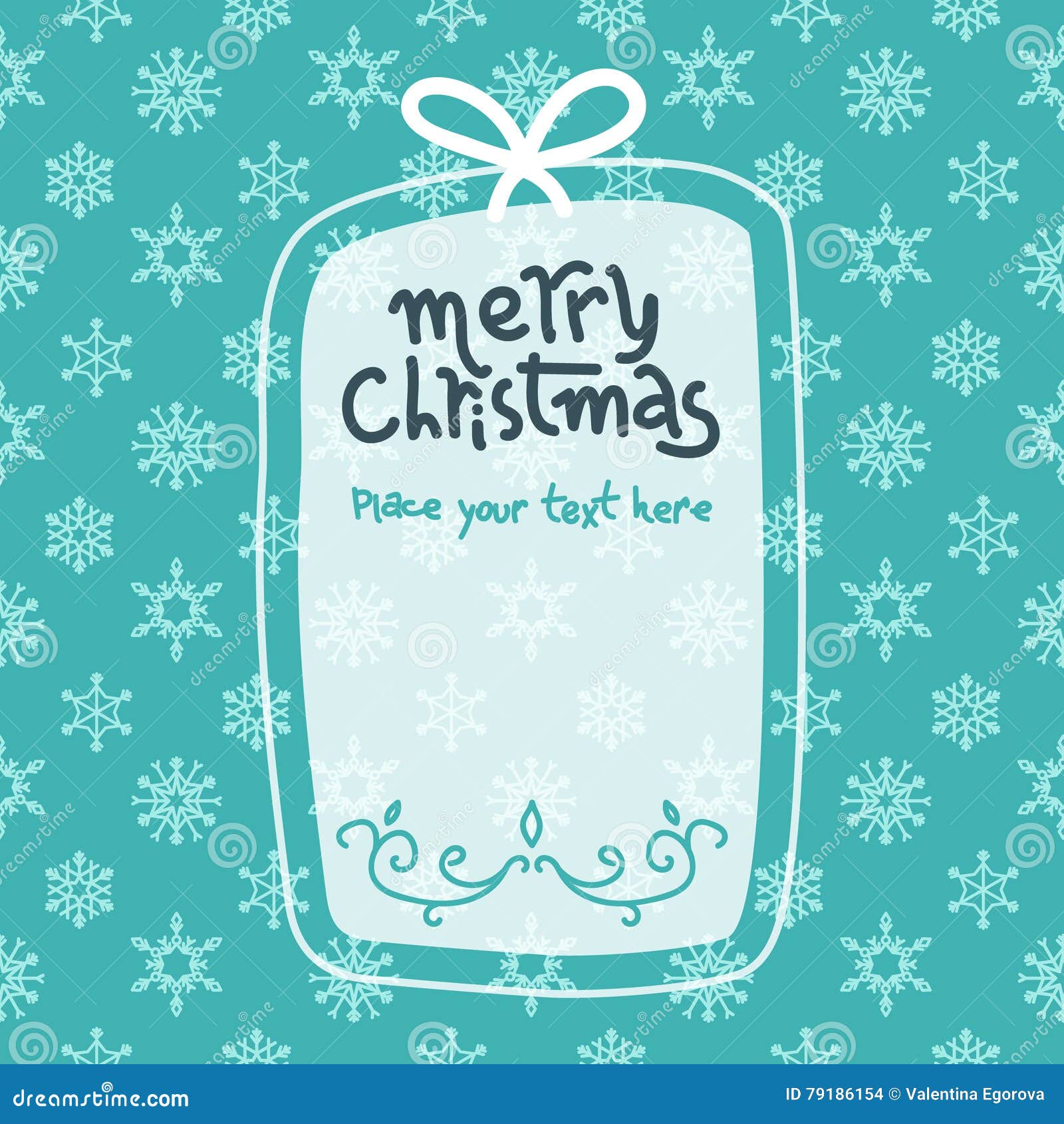 White and Blue Illustration Template in Christmas Style Design and ...