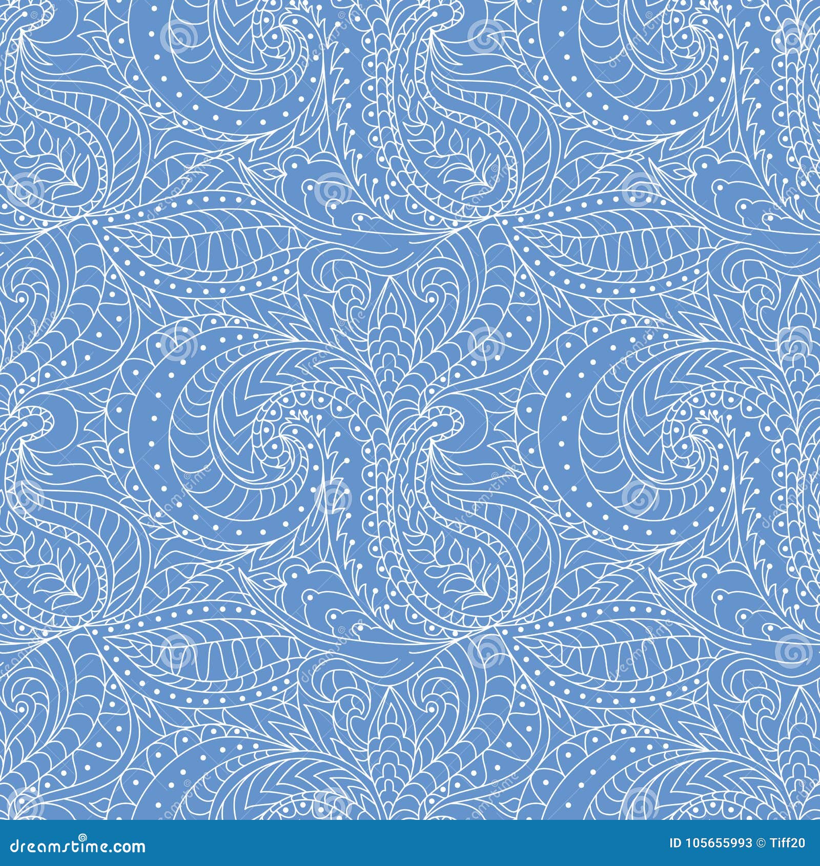 White and Blue Lace Pattern Stock Vector - Illustration of curl ...