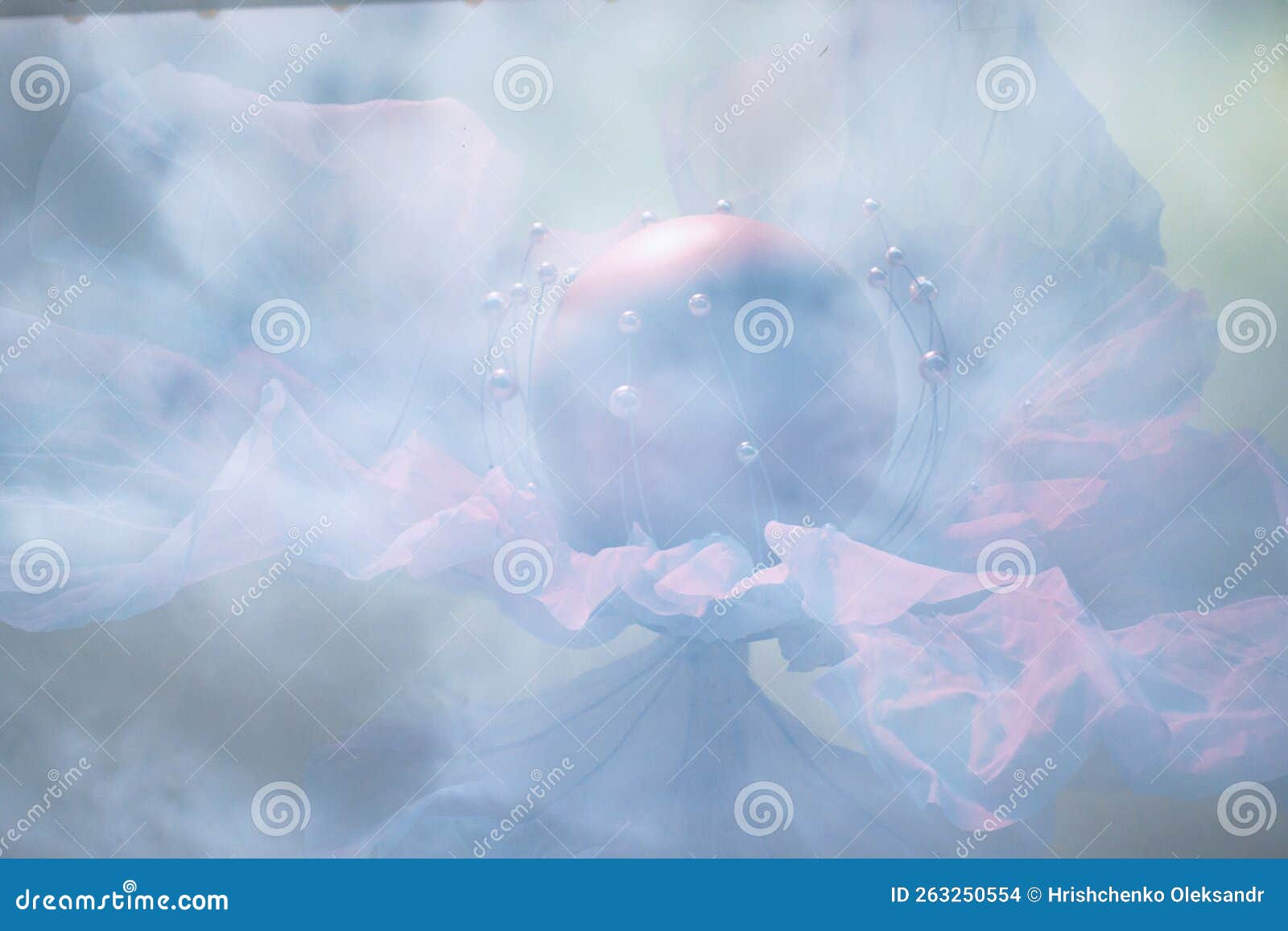 White-blue Pearl in the Haze Stock Photo - Image of abstract, mist ...