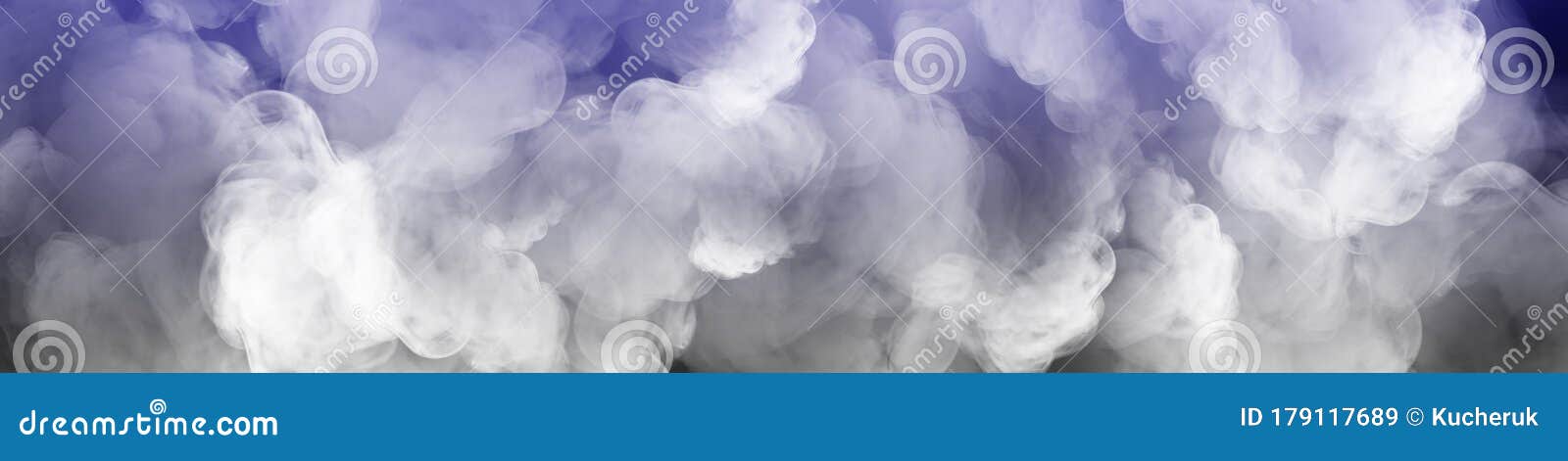 White Smoke Panoramic Banner. Stock Illustration - Illustration of text ...
