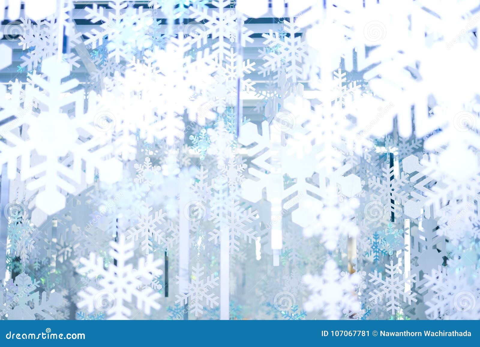 White and Blue Snowflake for Background or Texture. Stock Image - Image ...