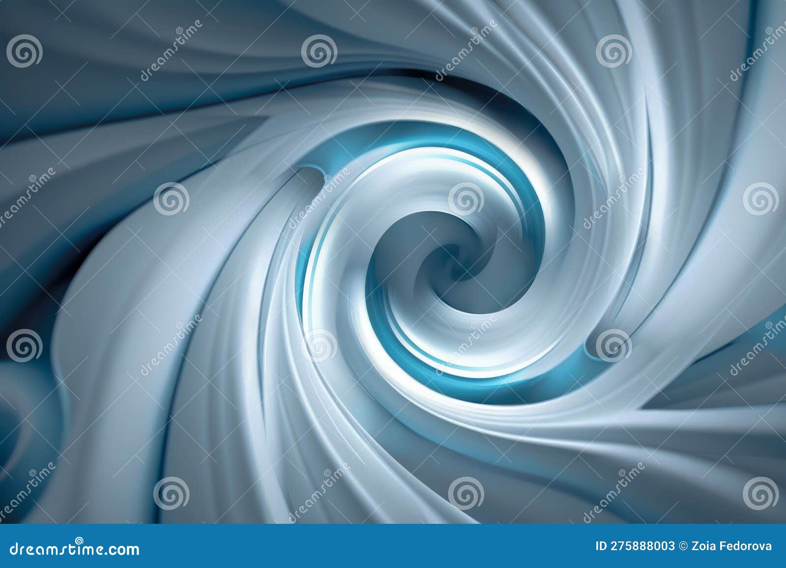 White and Blue Swirl 3D stock illustration. Illustration of texture ...