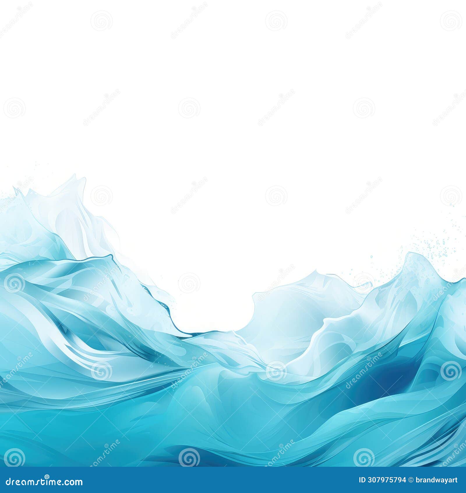 White and Blue Wave Background Stock Illustration - Illustration of ...