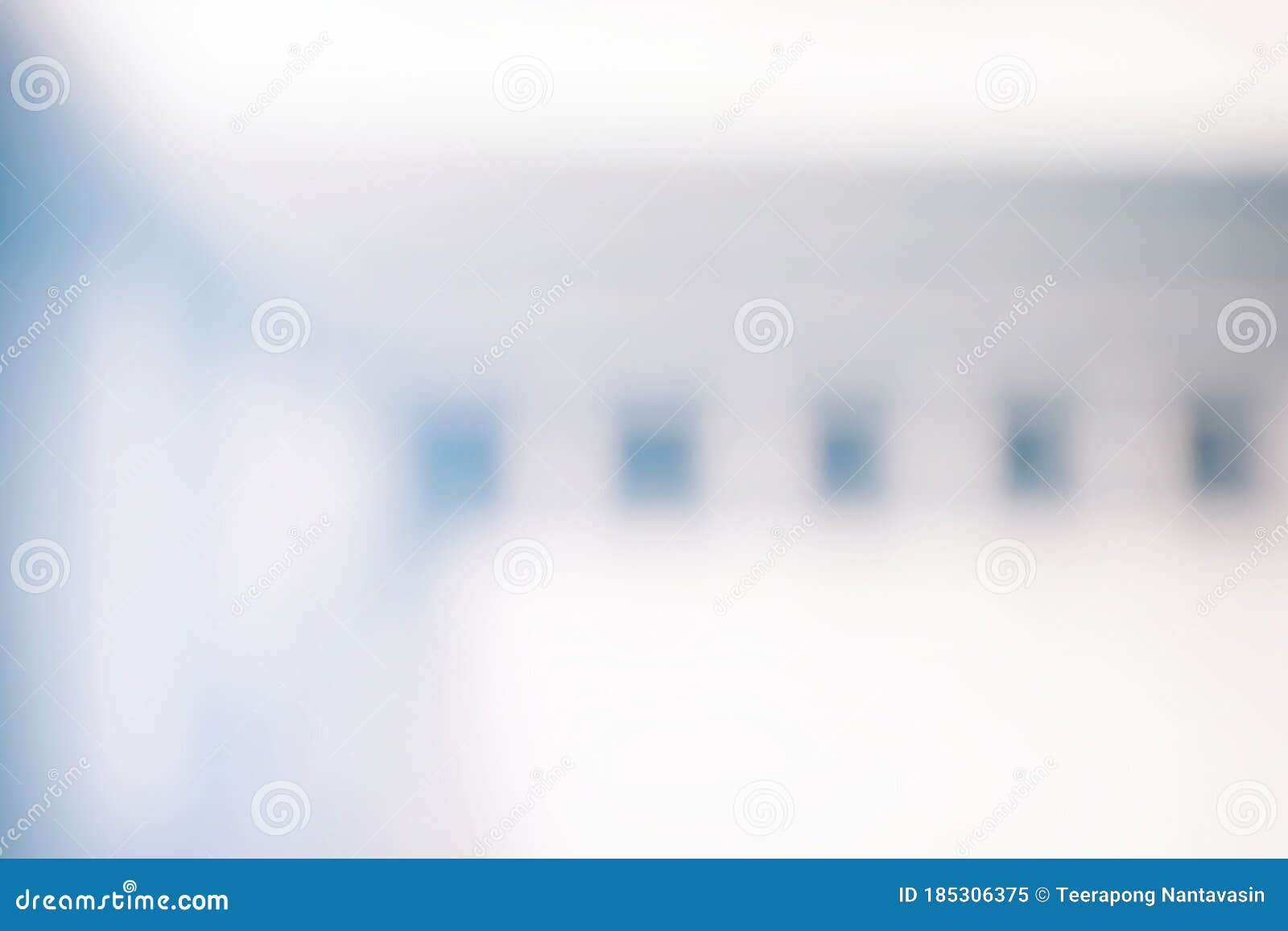 White Blurred Interior of Hallway Background. Stock Image - Image of ...