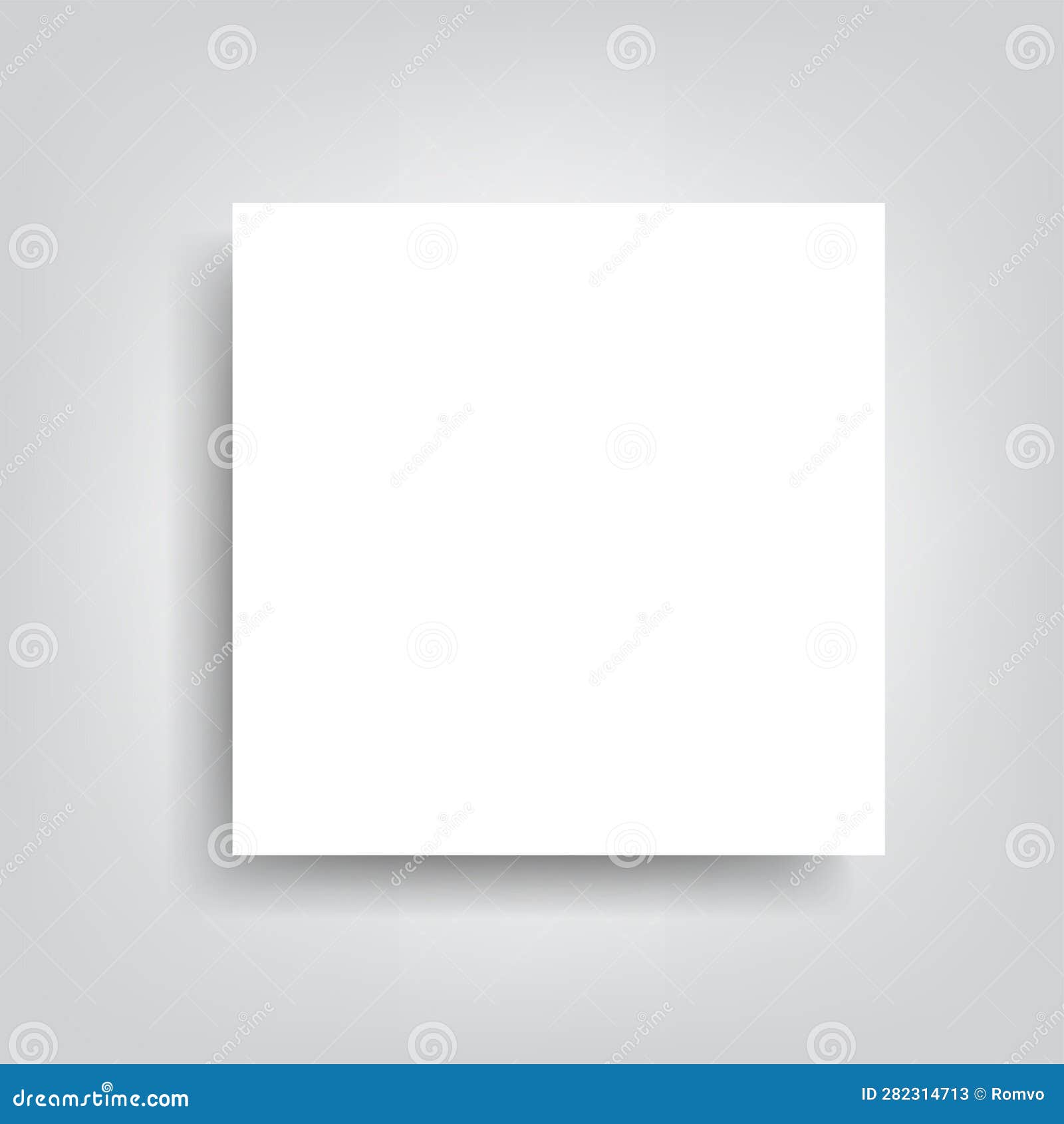 White Board Banner with Shadow Stock Vector - Illustration of ...