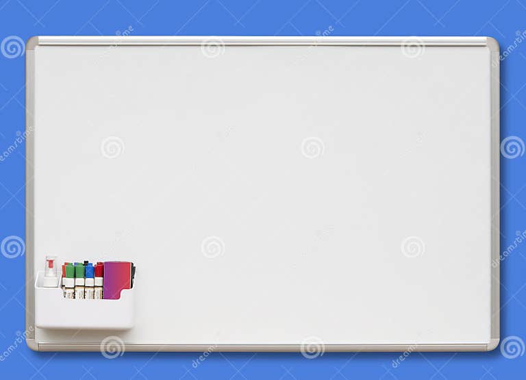 White Board on Blue, Isolated Stock Image - Image of corner, note: 17447631
