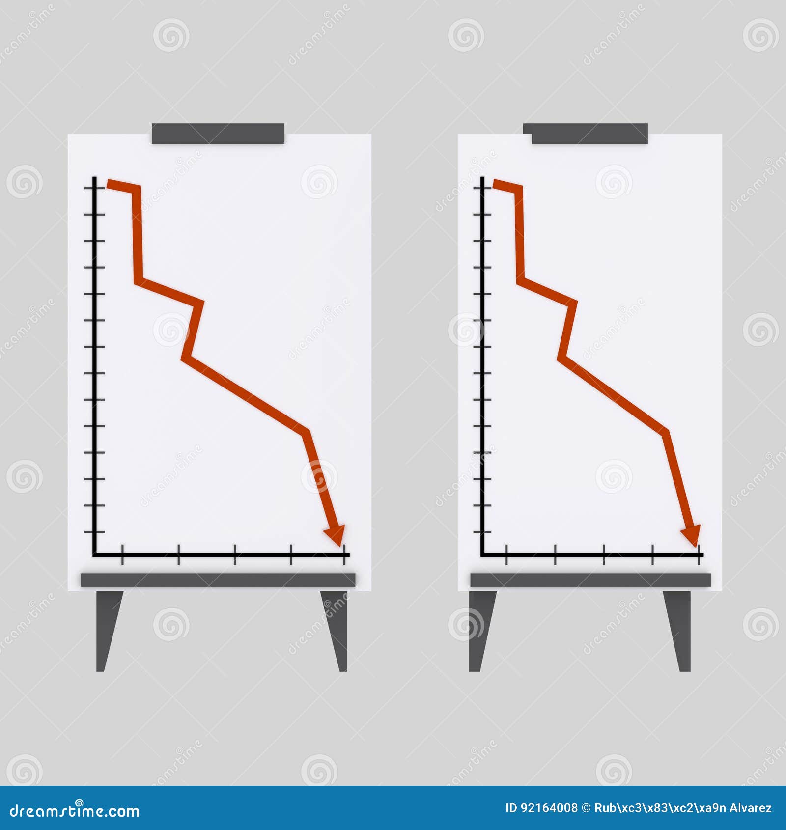 3d Decrease Graph Stock Photography | CartoonDealer.com #14222810