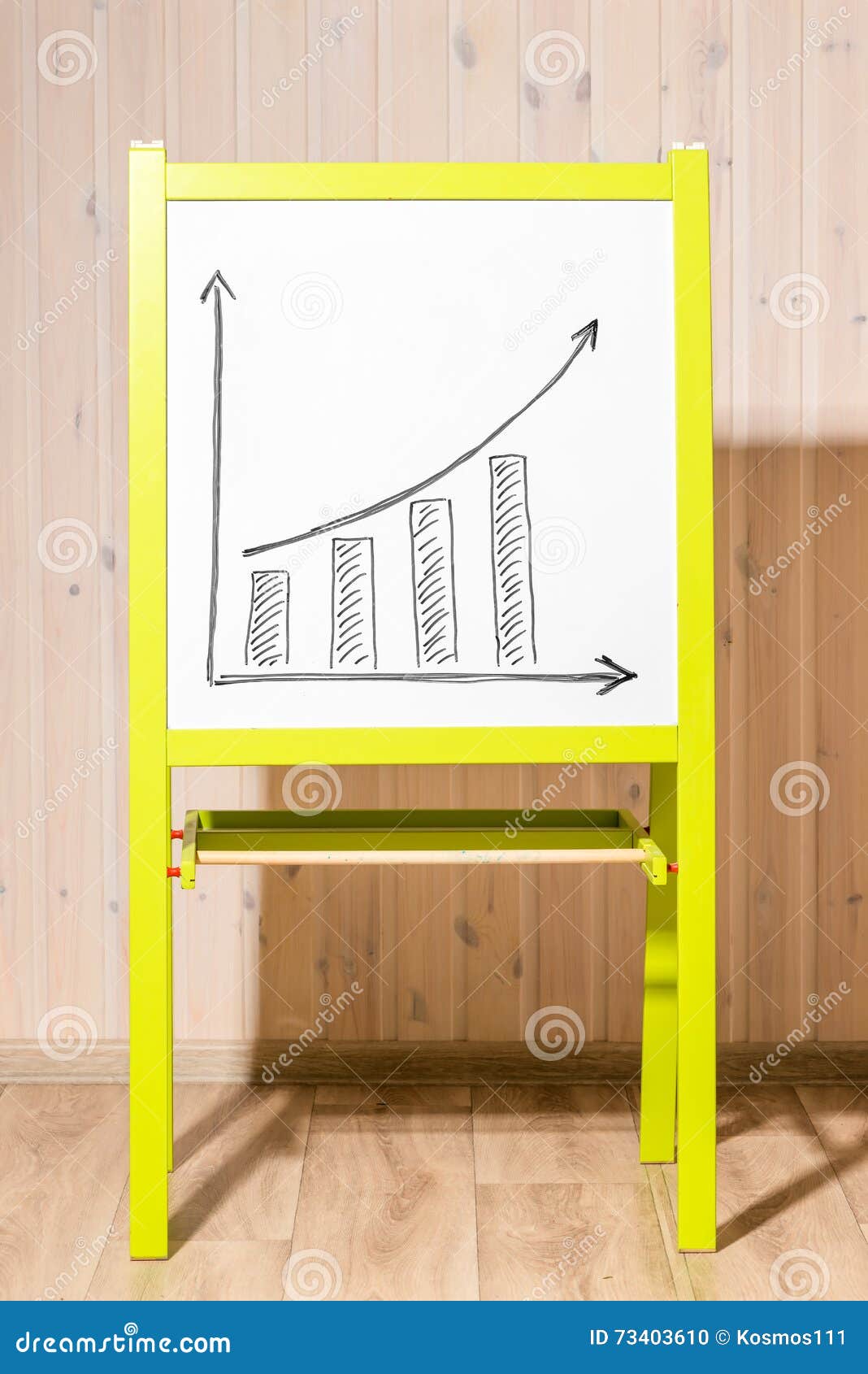 White Board Marker To Draw a Graph Stock Photo - Image of diagram ...