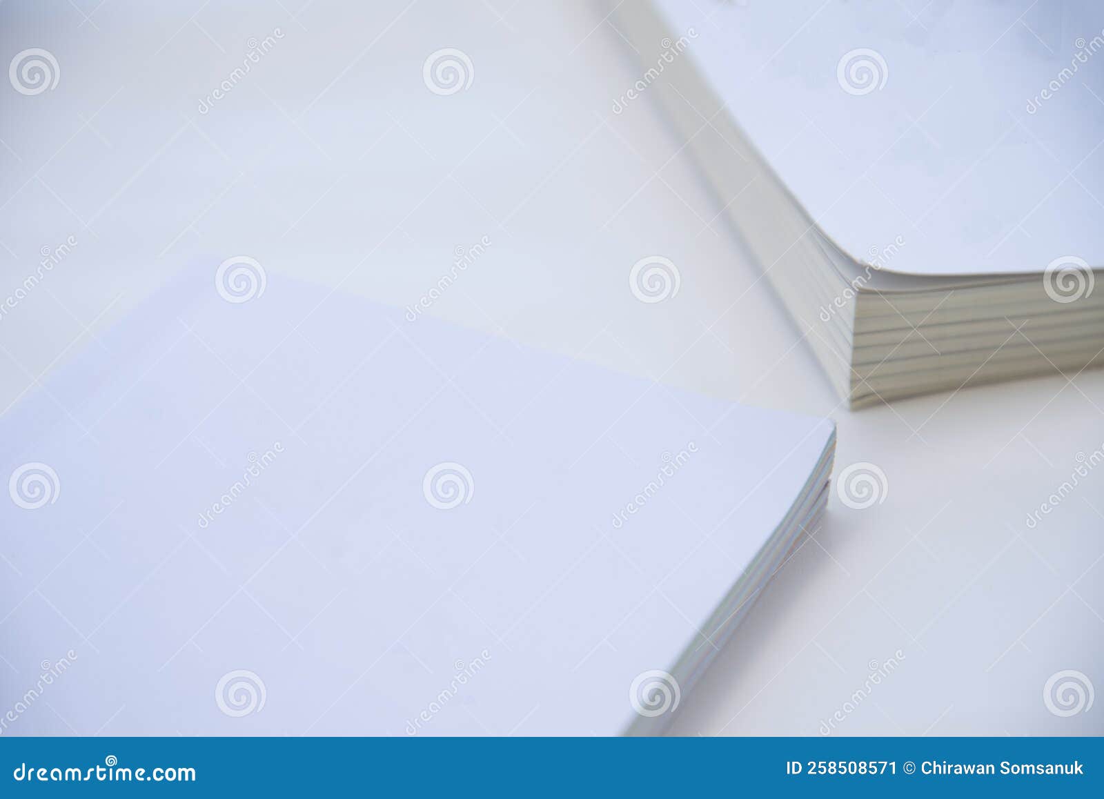 White book on white table stock image. Image of empty - 258508571