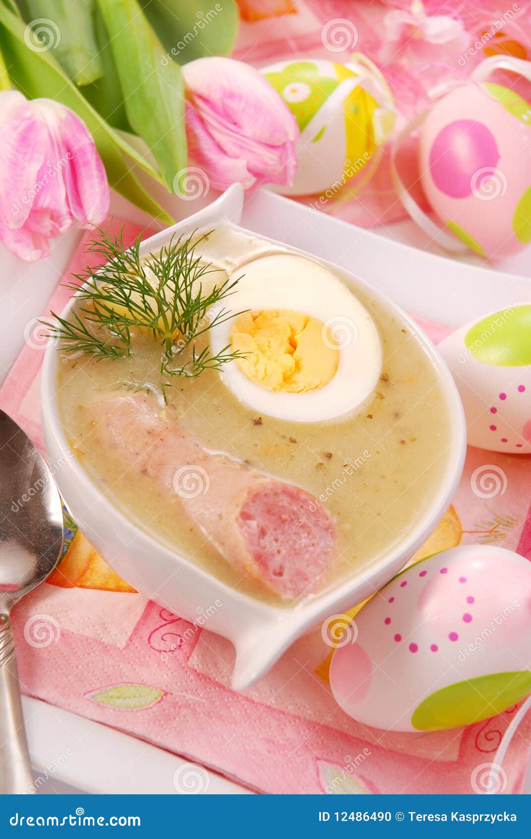 White borscht for easter stock photo. Image of food, polish - 12486490