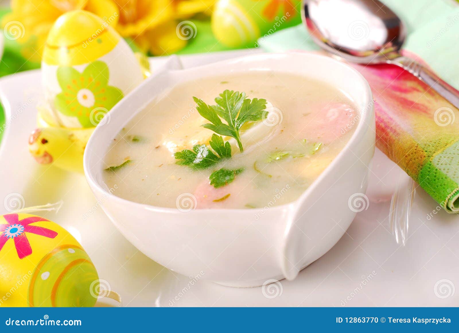White borscht for easter stock photo. Image of zurek - 12863770
