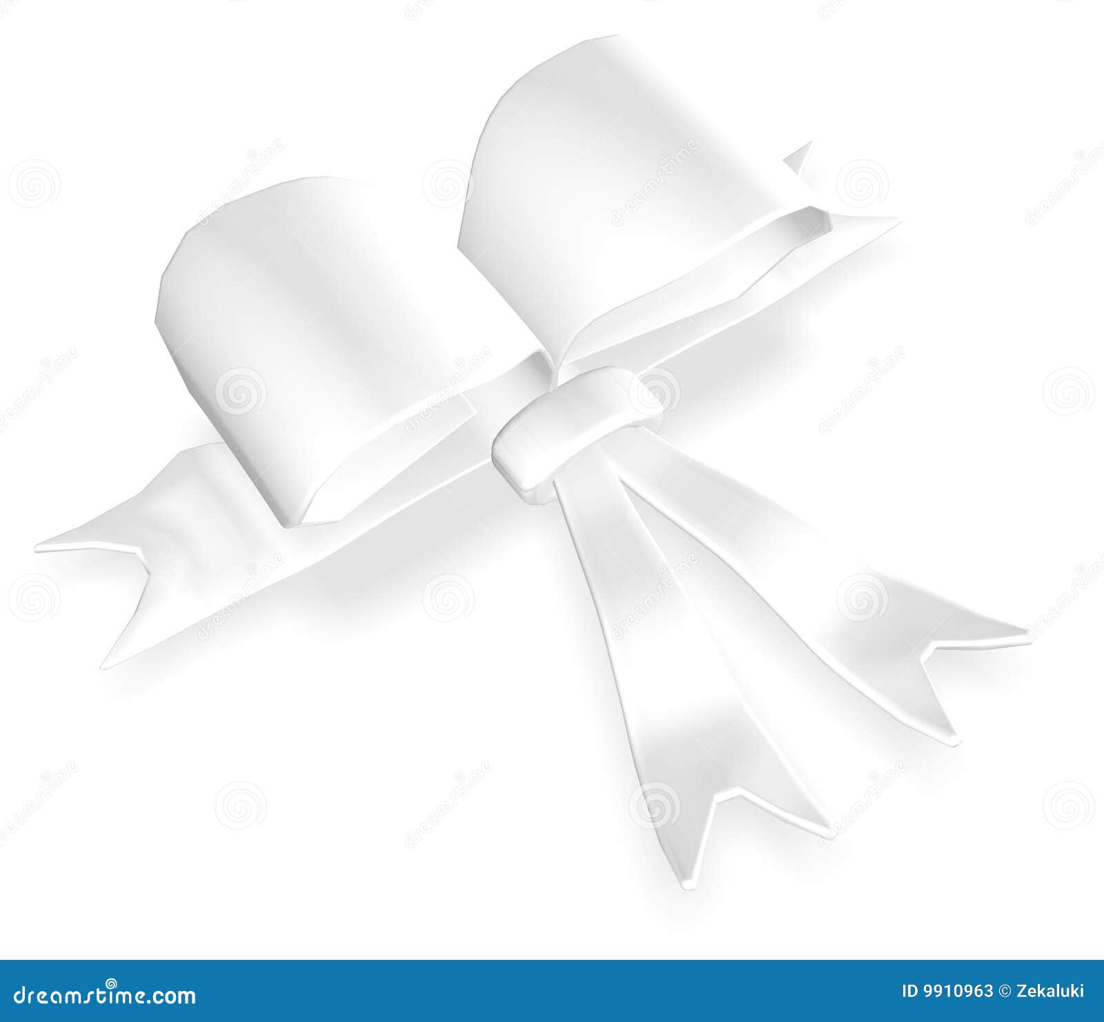 White bow stock illustration. Illustration of insulated - 9910963