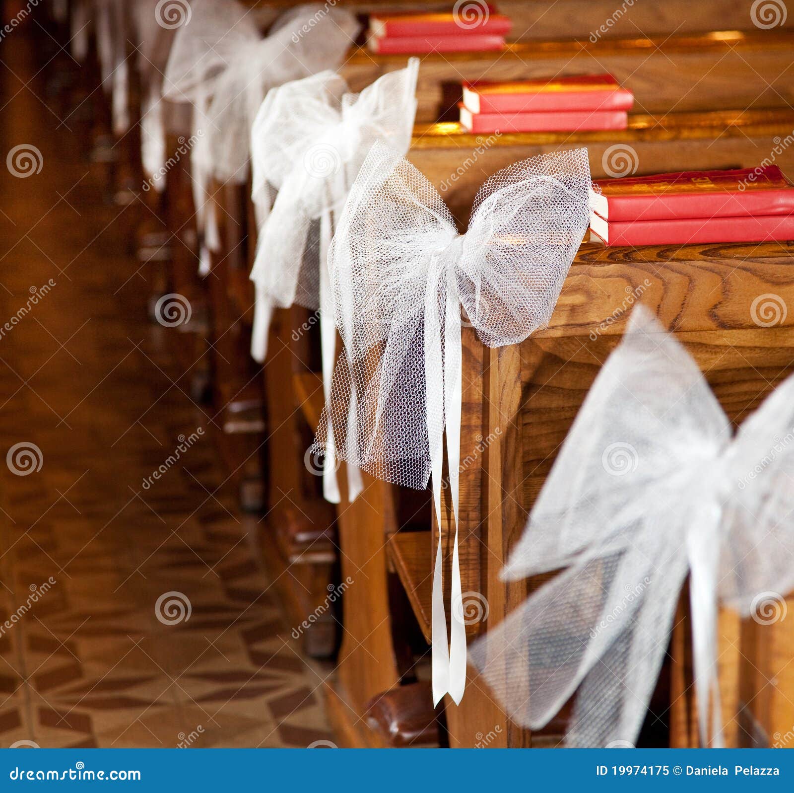 White Bows in Catholic Church. Stock Image - Image of book, ancient ...