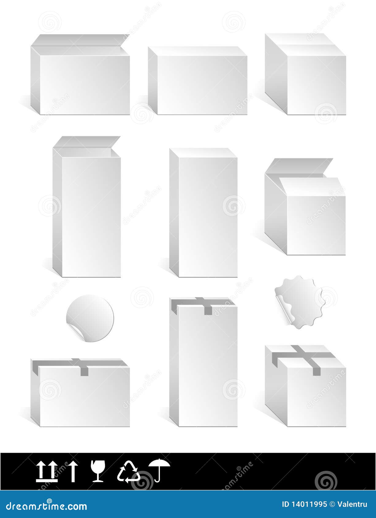 White box stock vector. Illustration of object, icon - 14011995