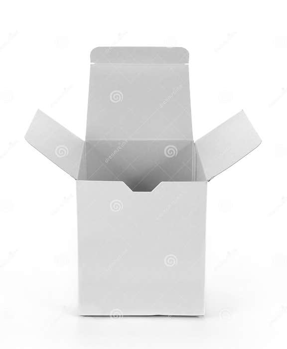 White box stock image. Image of background, open, packing - 19869269