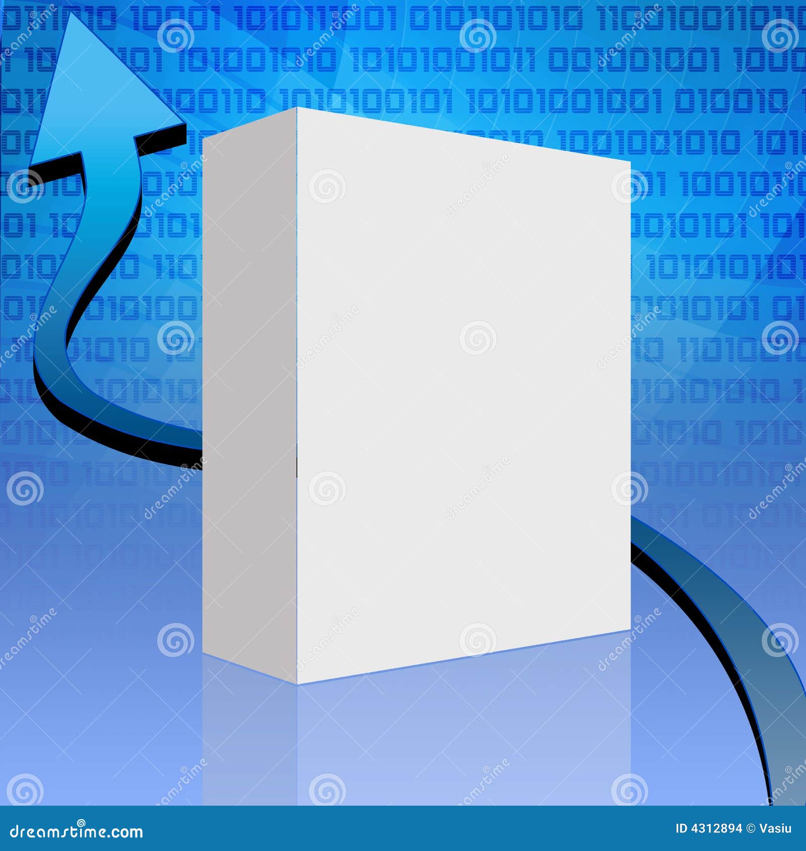 White box stock illustration. Illustration of arrow, customize - 4312894